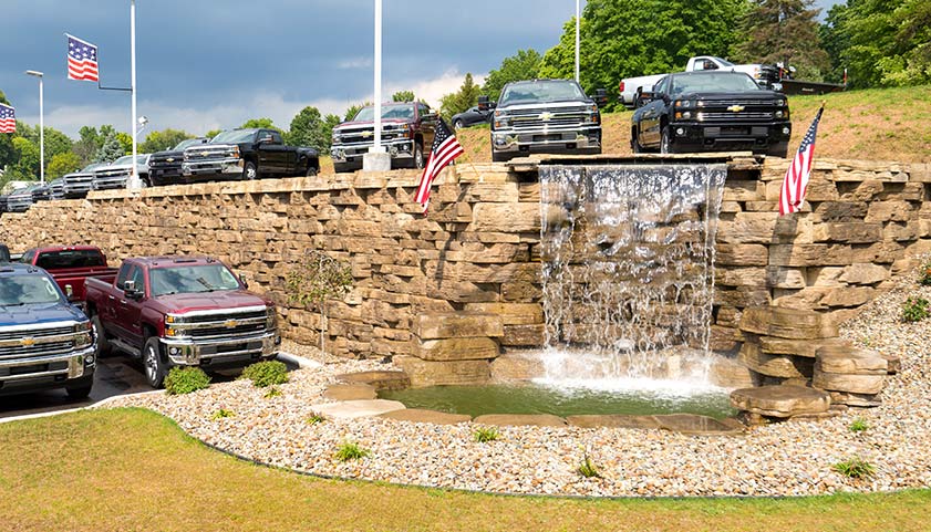 Rosetta Outcropping, big block systems, retaining walls, walls