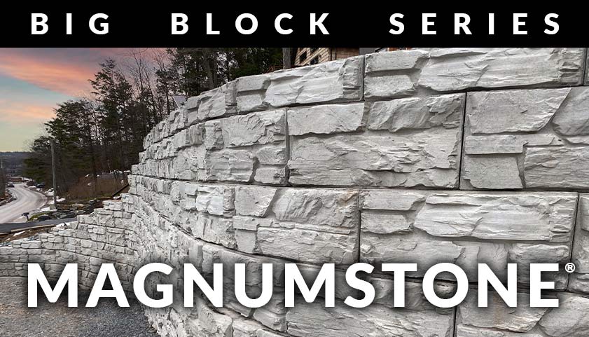 MagnumStone, big block systems, retaining walls, walls
