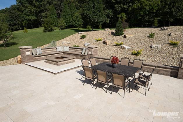 Country Stone Retaining Walls | R.I. Lampus