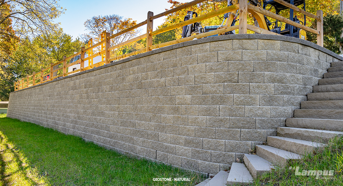 GeoStone Retaining Walls | R.I. Lampus