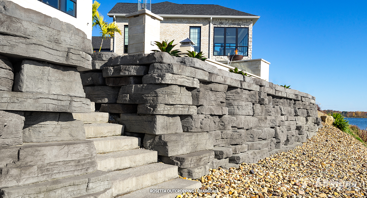 Rosetta Outcropping Retaining Walls | R.I. Lampus