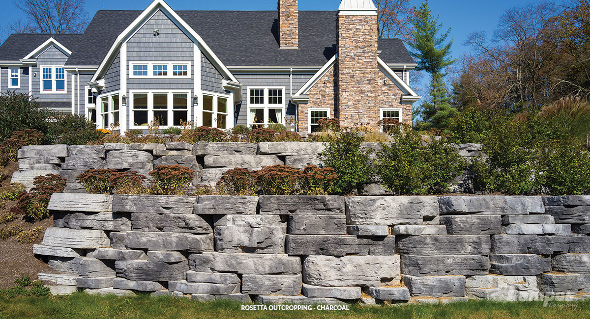 Rosetta Outcropping Retaining Walls | R.I. Lampus