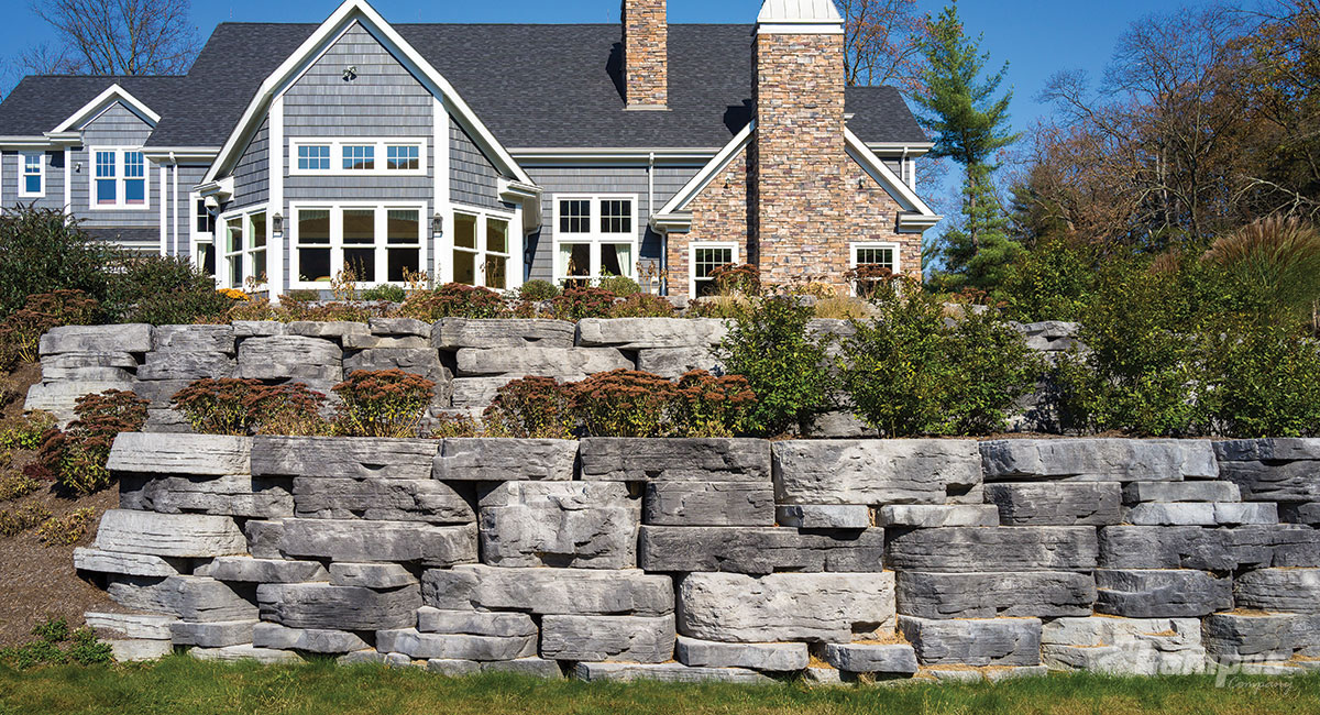 Rosetta Outcropping Retaining Walls | R.I. Lampus